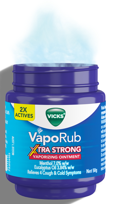 Vicks VapoRub Xtra Strong 50g PeleGuy Distribution Pty Ltd 1300 377 341