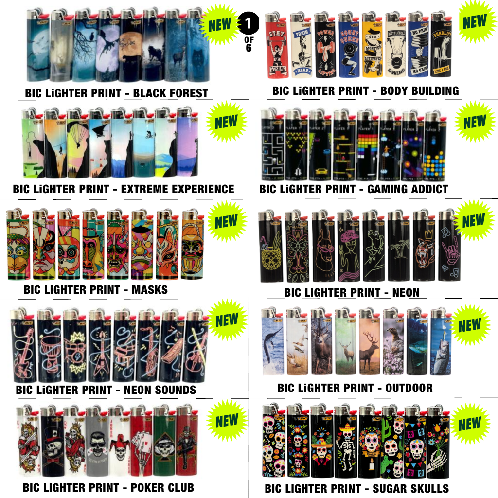 Bic Lighters print PeleGuy Distribution Pty Ltd 1300 377 341