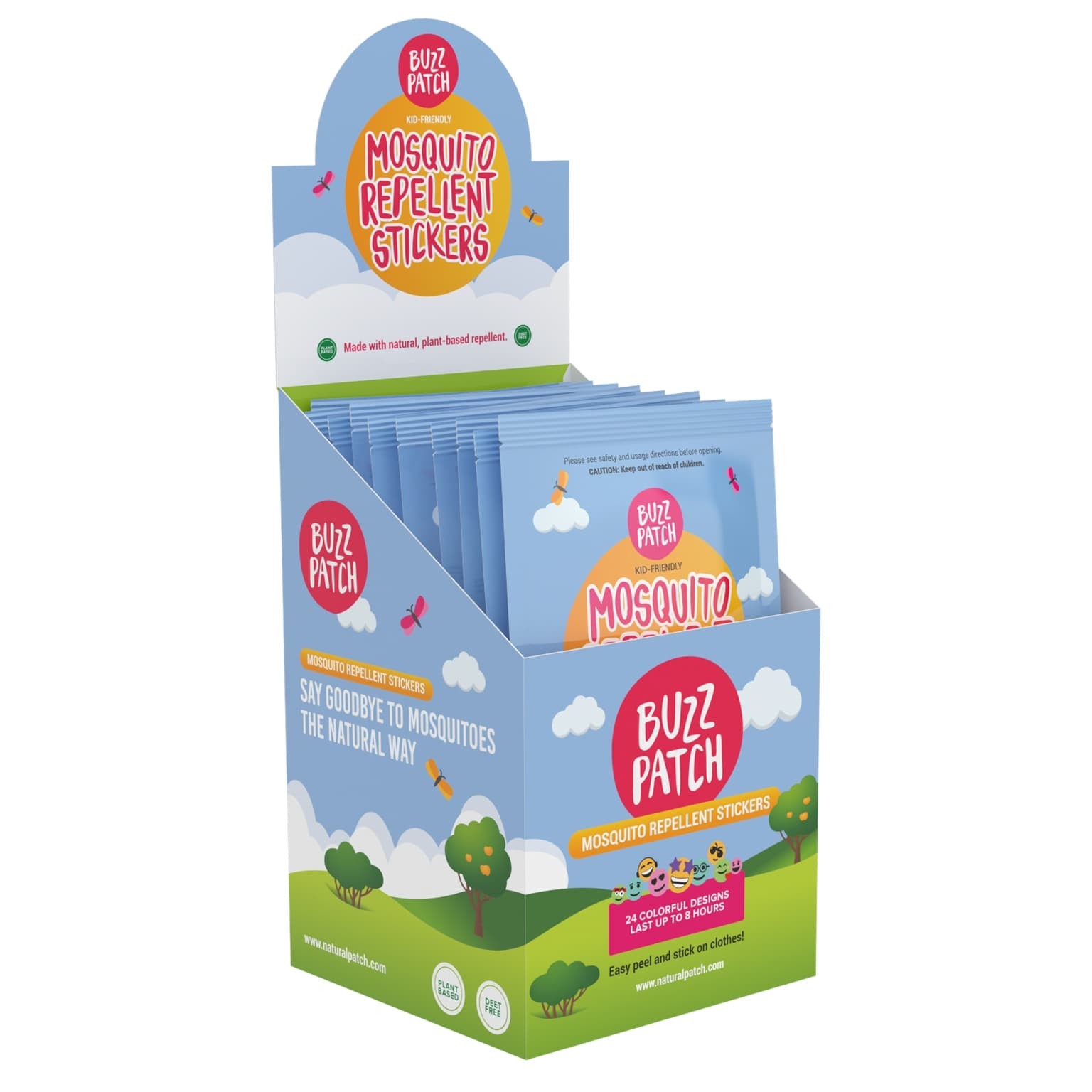 NatPatch BuzzRepel Sticker30PK PeleGuy Distribution Pty Ltd 1300 377 341