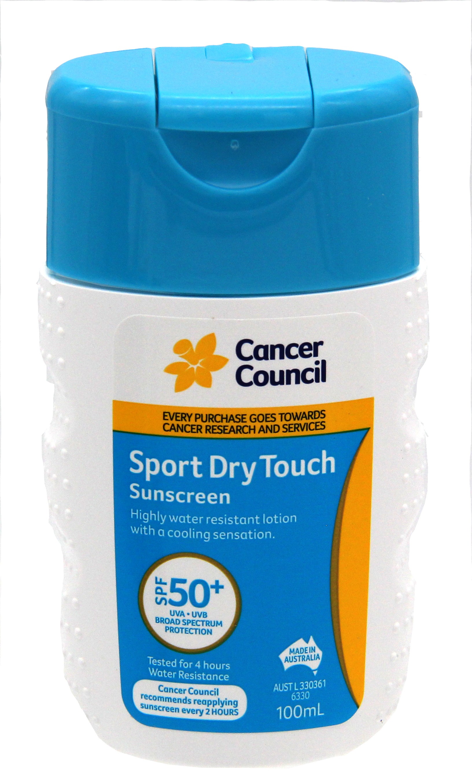 Sunscreen - Sport DRY 50+100ml PeleGuy Distribution Pty Ltd 1300 377 341