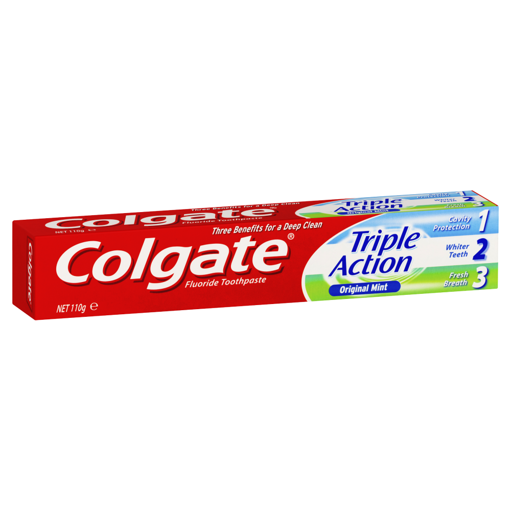 Colgate Triple Action 110g PeleGuy Distribution Pty Ltd 1300 377 341