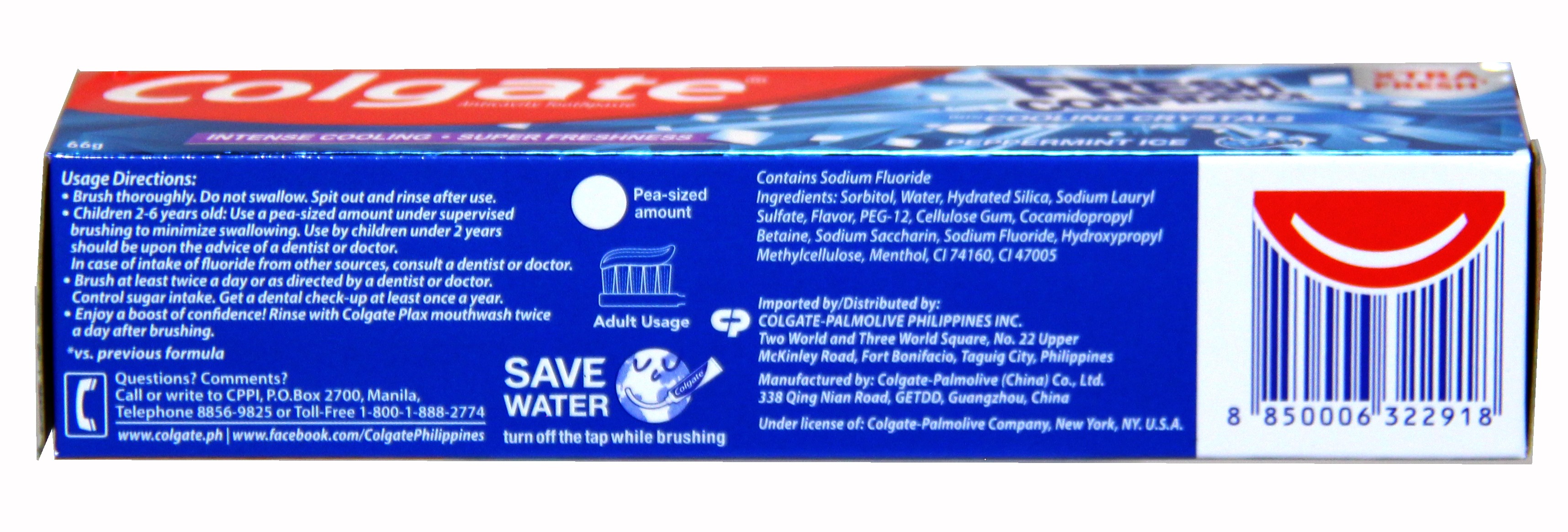 Colgate TP Fresh Confidence 66g PeleGuy Distribution Pty Ltd 1300 377 341