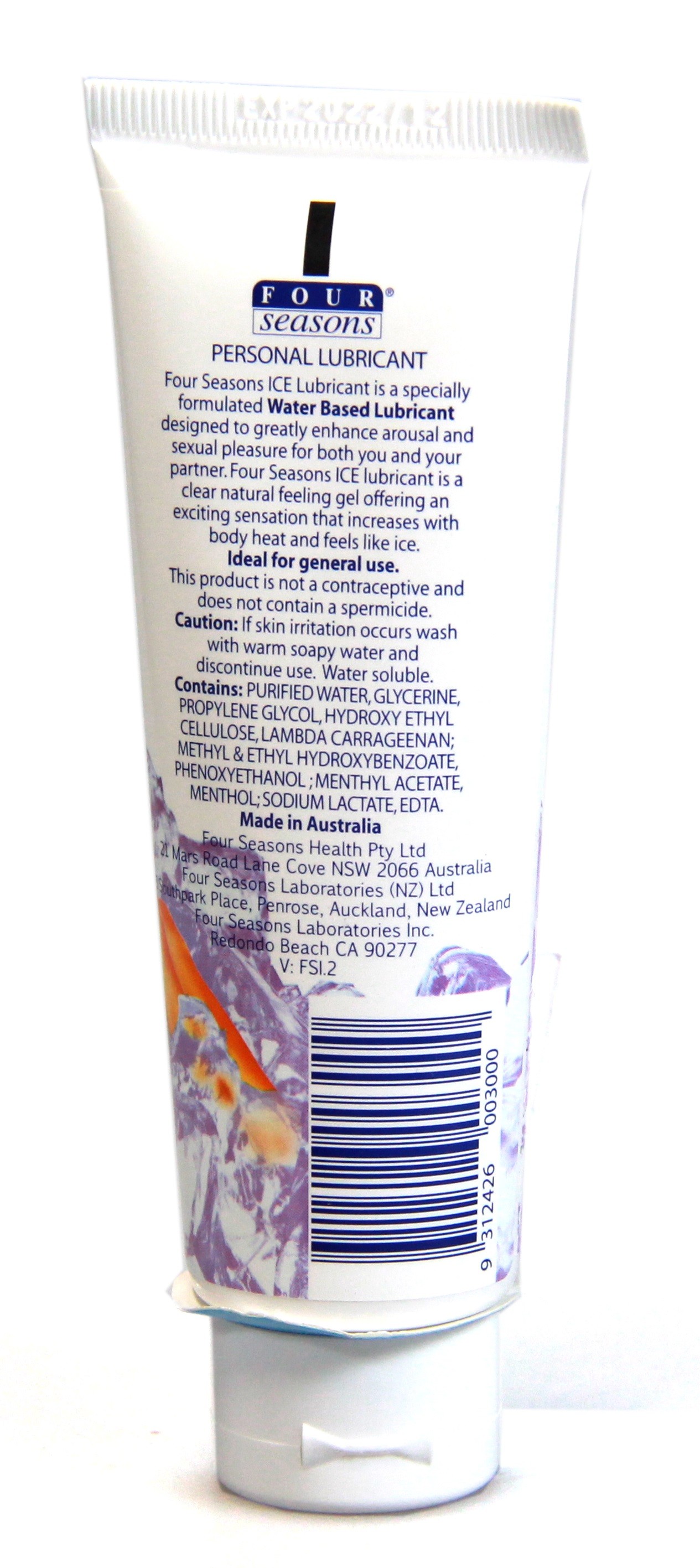 4 Seasons Lubricant ICE 100ml - Condoms and Lubrication - Products ...