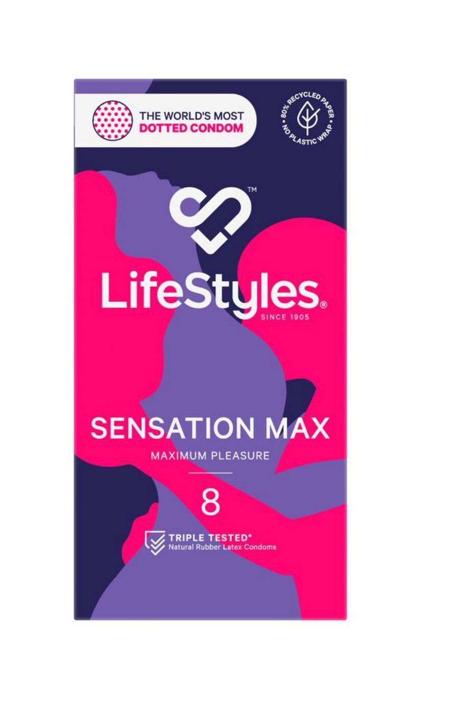LifeStyles 8pk SENSATION MAX PeleGuy Distribution Pty Ltd 1300 377 341