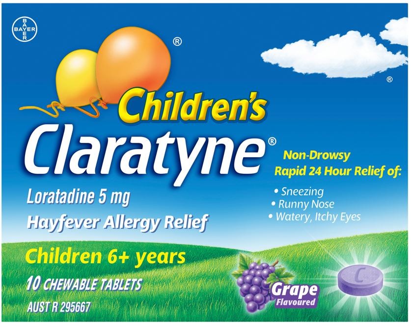 Claratyne 10 Chew Tab Children PeleGuy Distribution Pty Ltd 1300 377 341