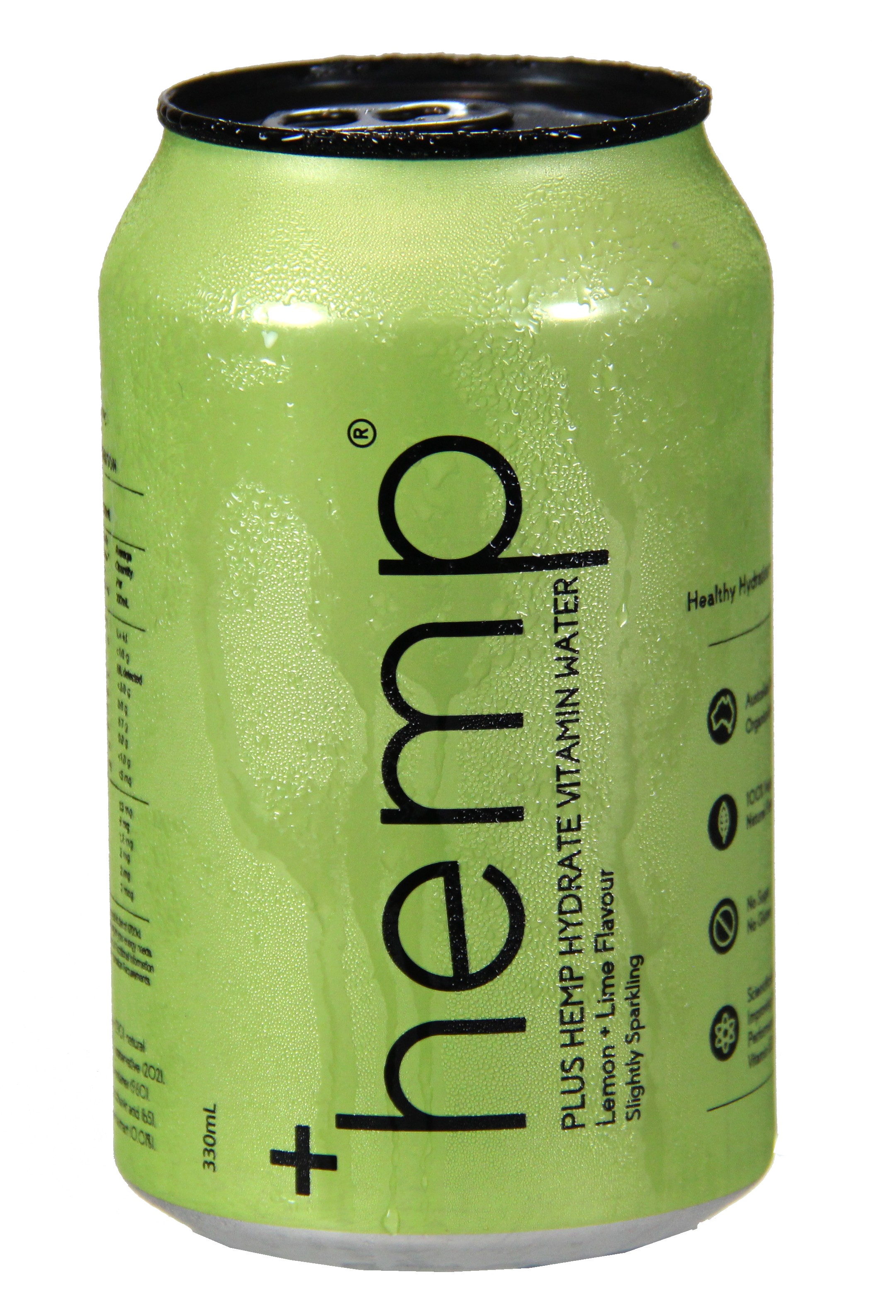 Hemp+ Vitamin Water Green 12 Cans PeleGuy Distribution Pty Ltd 1300 377 341