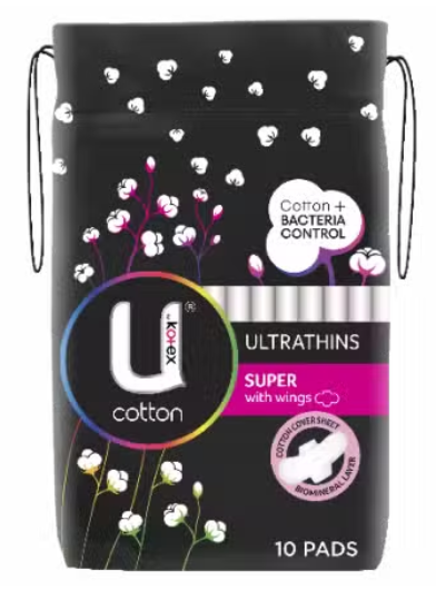 U By Kotex Pads U/Thin Sup10PK PeleGuy Distribution Pty Ltd 1300 377 341