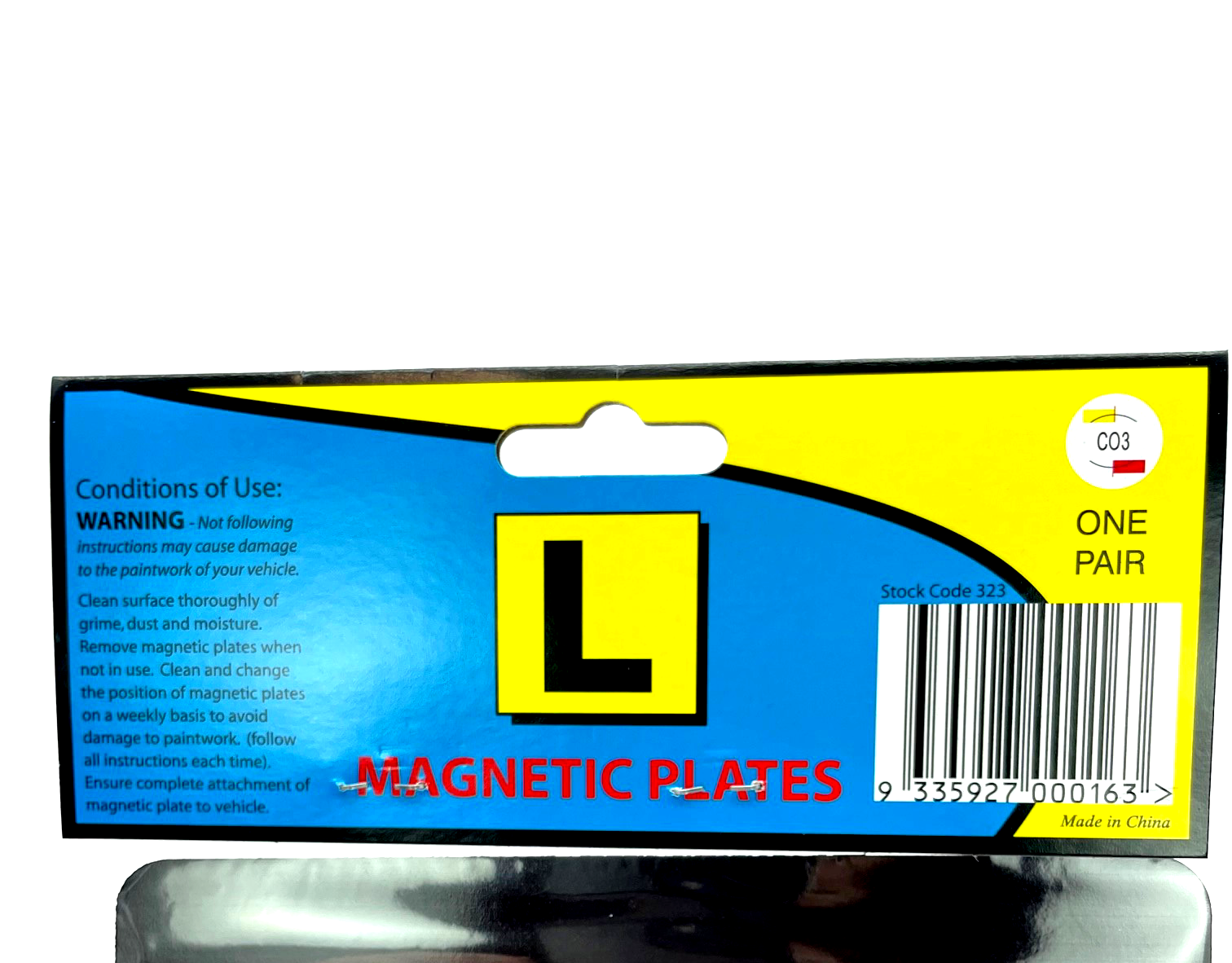 L Plate Magnetic PeleGuy Distribution Pty Ltd 1300 377 341