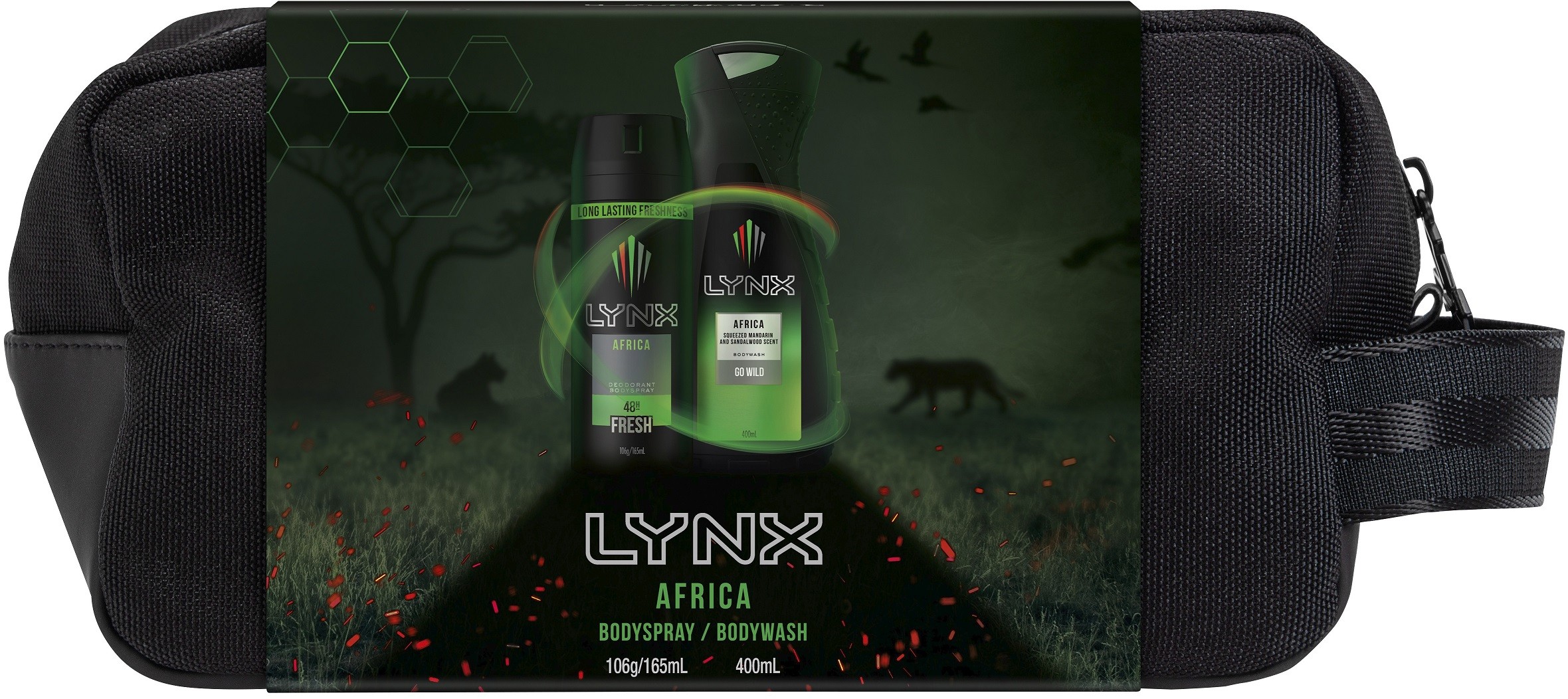 Lynx GIFT BAG Africa 2pk PeleGuy Distribution Pty Ltd 1300 377 341