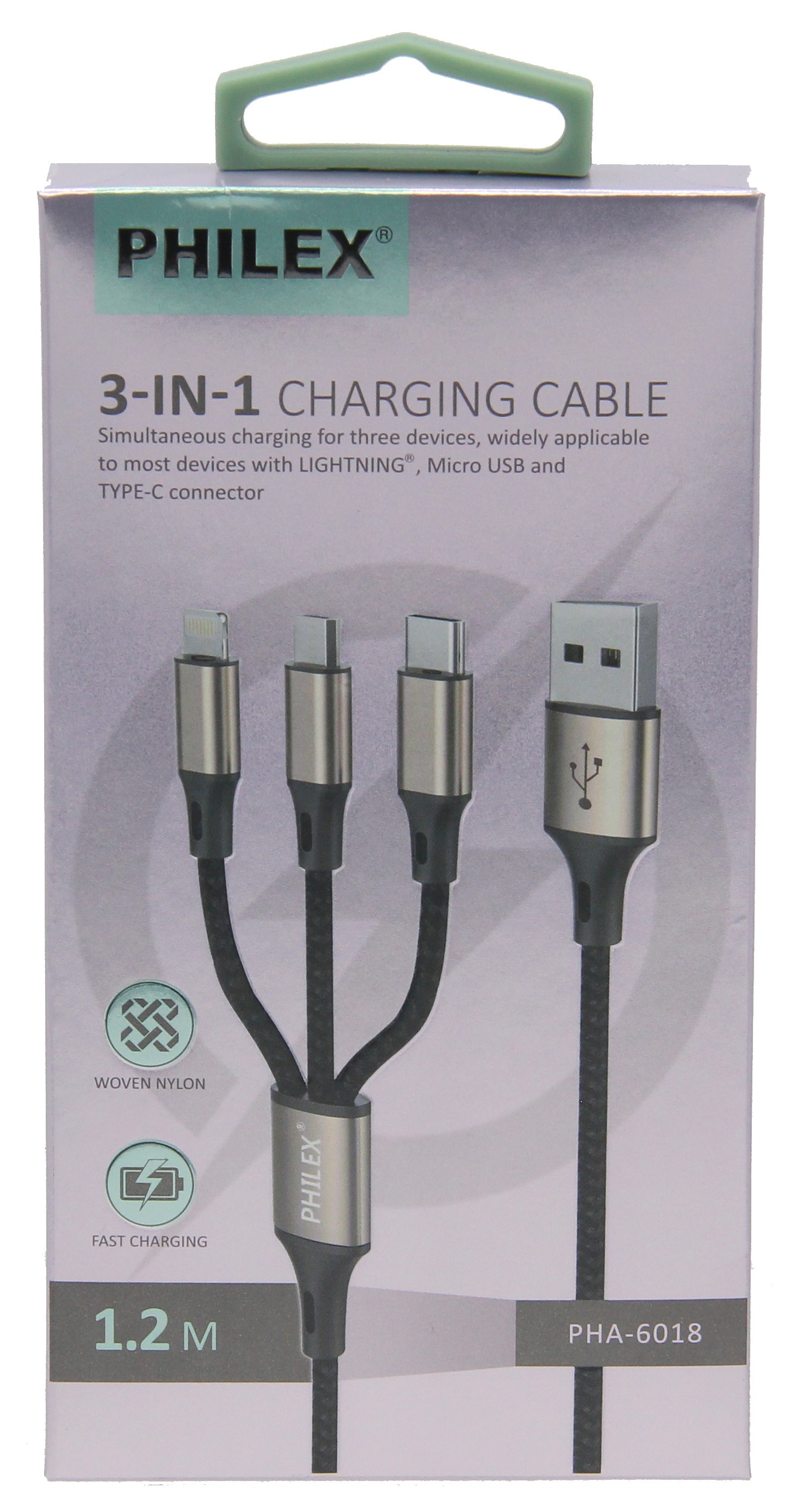 3 IN 1 Data cable PHILEX PeleGuy Distribution Pty Ltd 1300 377 341