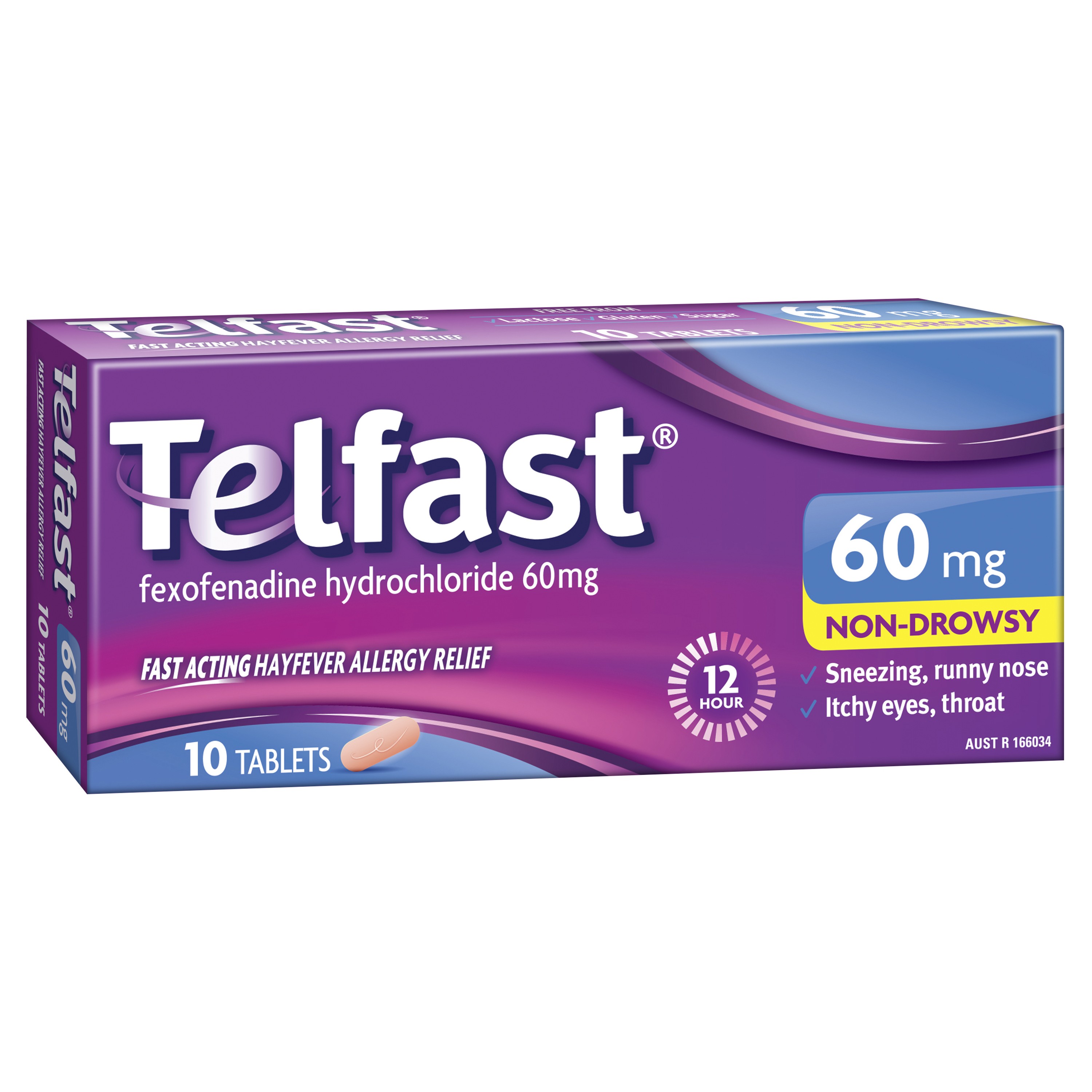 Telfast 60mg BLUE 10 Tablets - Products PeleGuy Distribution Pty Ltd ...
