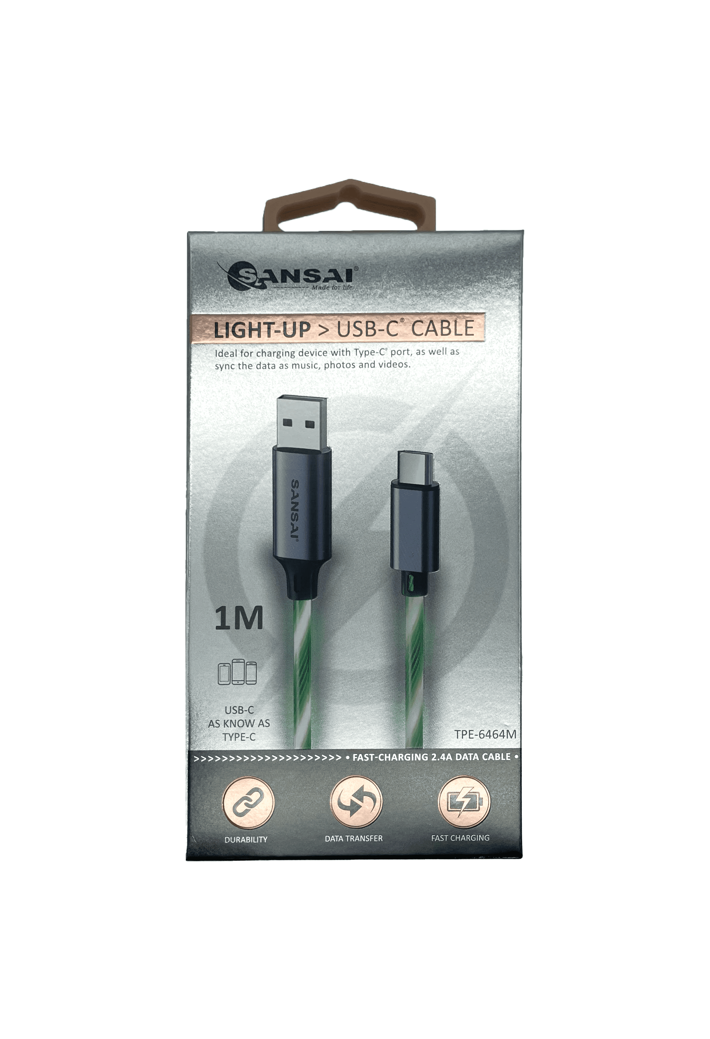 Type-C Light-Up Cable PeleGuy Distribution Pty Ltd 1300 377 341