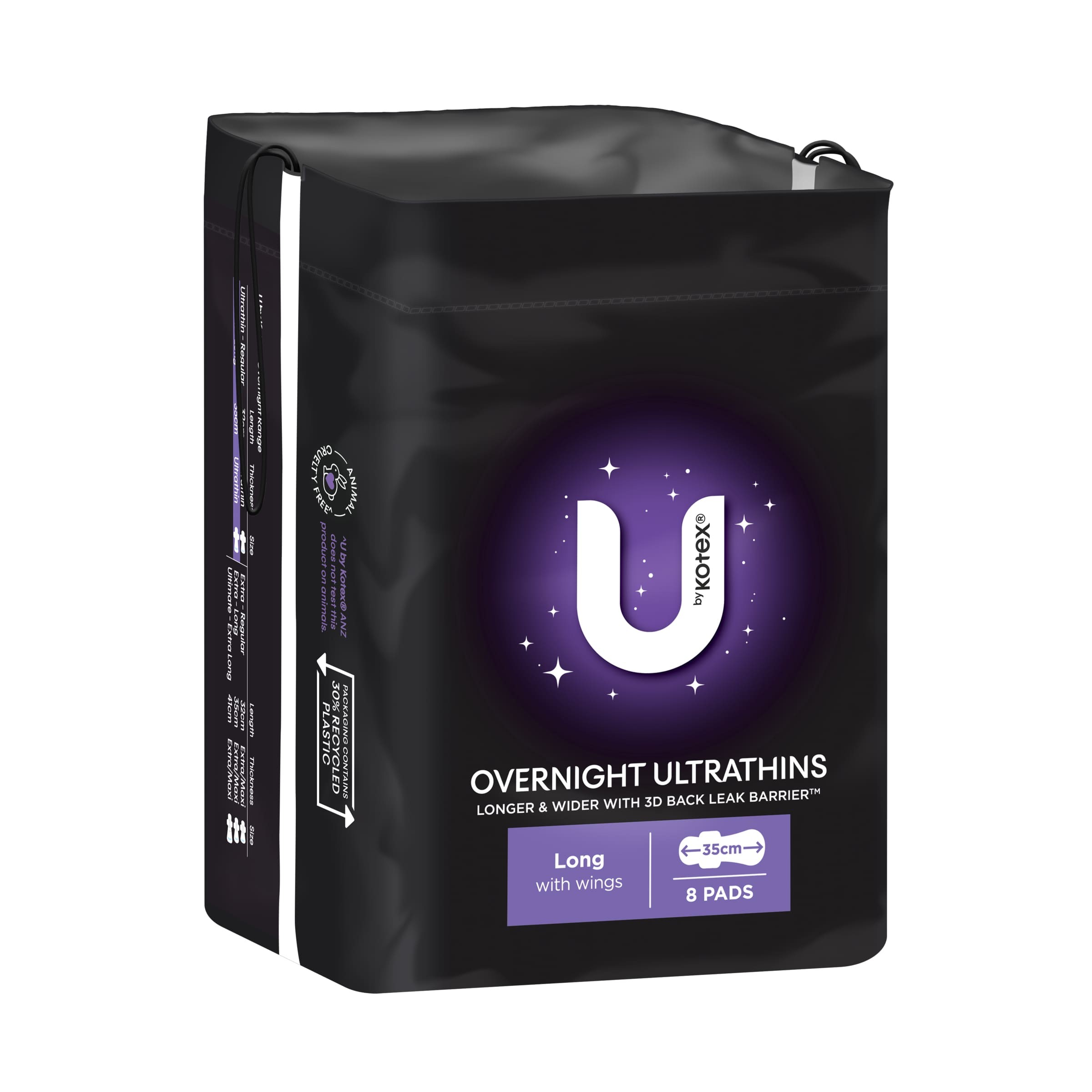 U By Kotex O/N U/Thin LONG 8PK PeleGuy Distribution Pty Ltd 1300 377 341