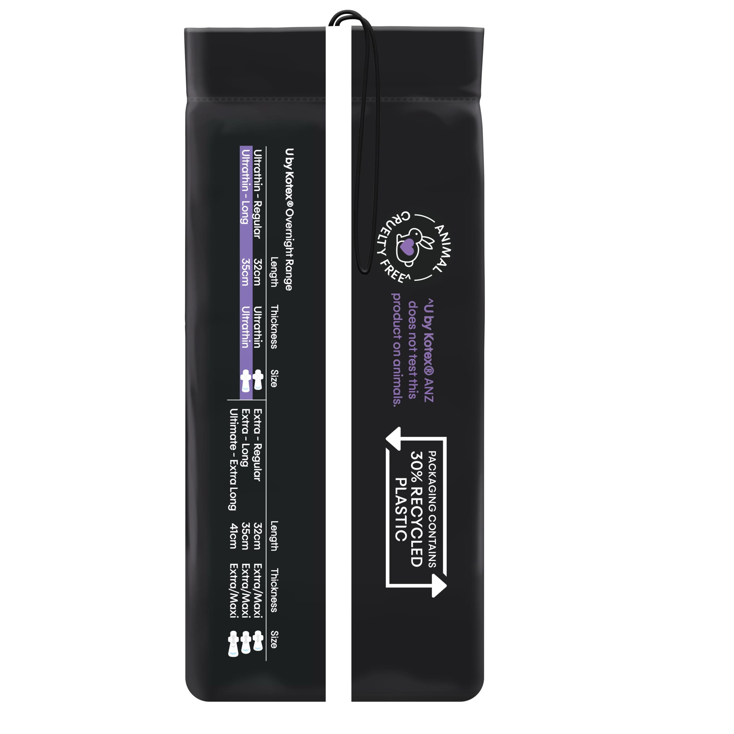 U By Kotex O/N U/Thin LONG 8PK PeleGuy Distribution Pty Ltd 1300 377 341