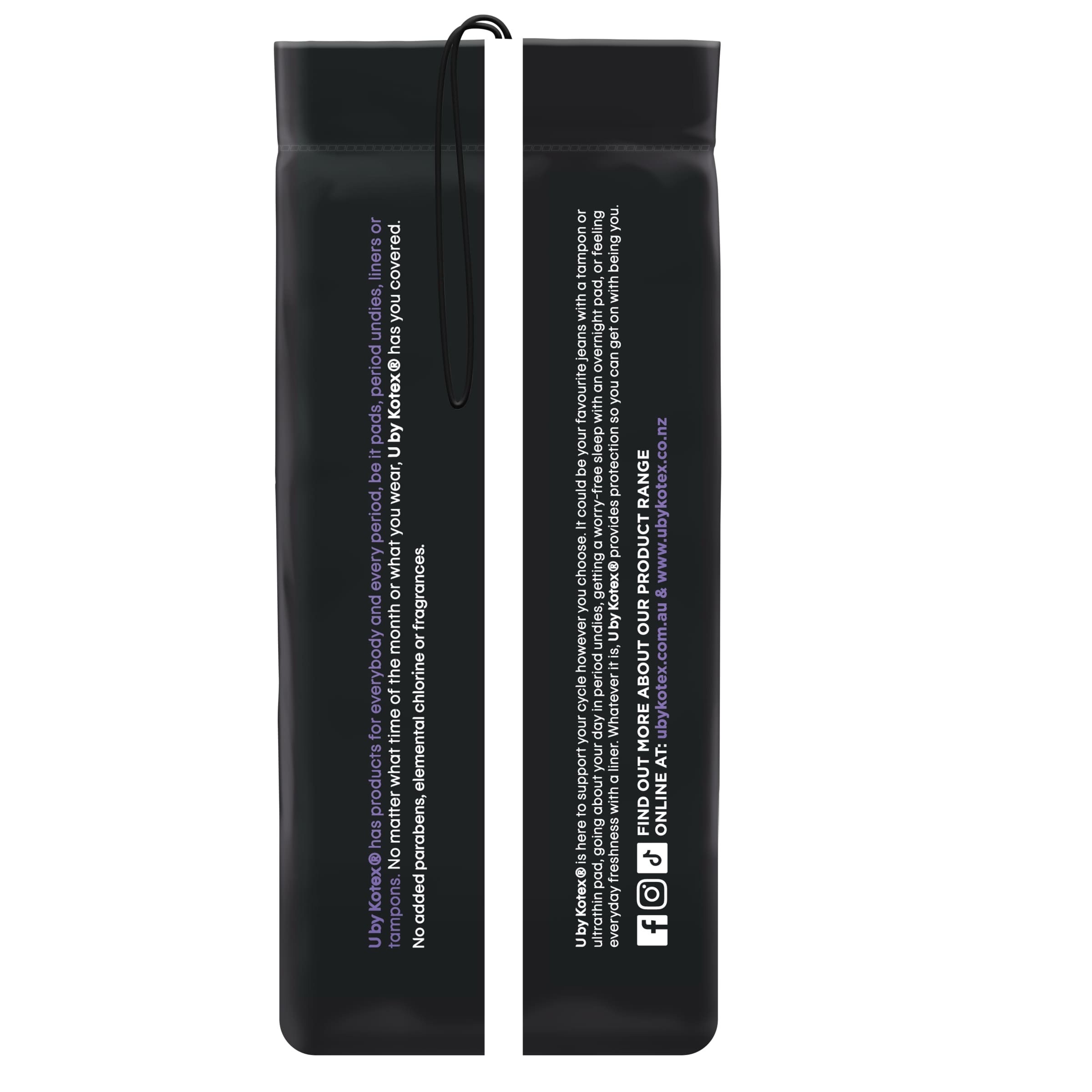 U By Kotex O/N U/Thin LONG 8PK PeleGuy Distribution Pty Ltd 1300 377 341