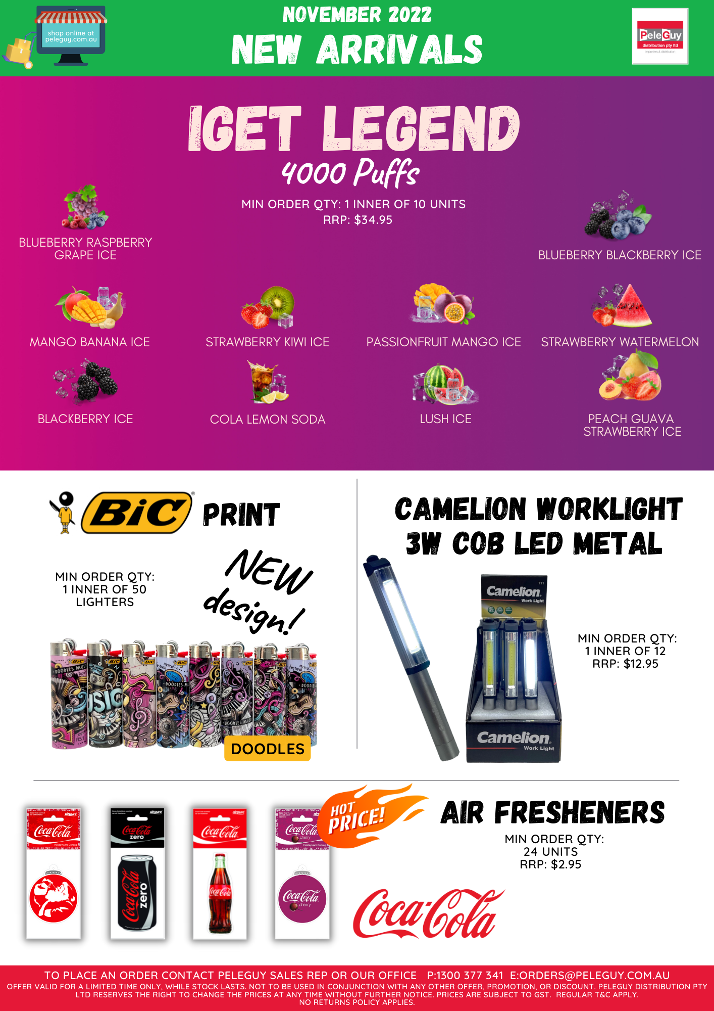 Special Of the Month PeleGuy Distribution Pty Ltd 1300 377 341