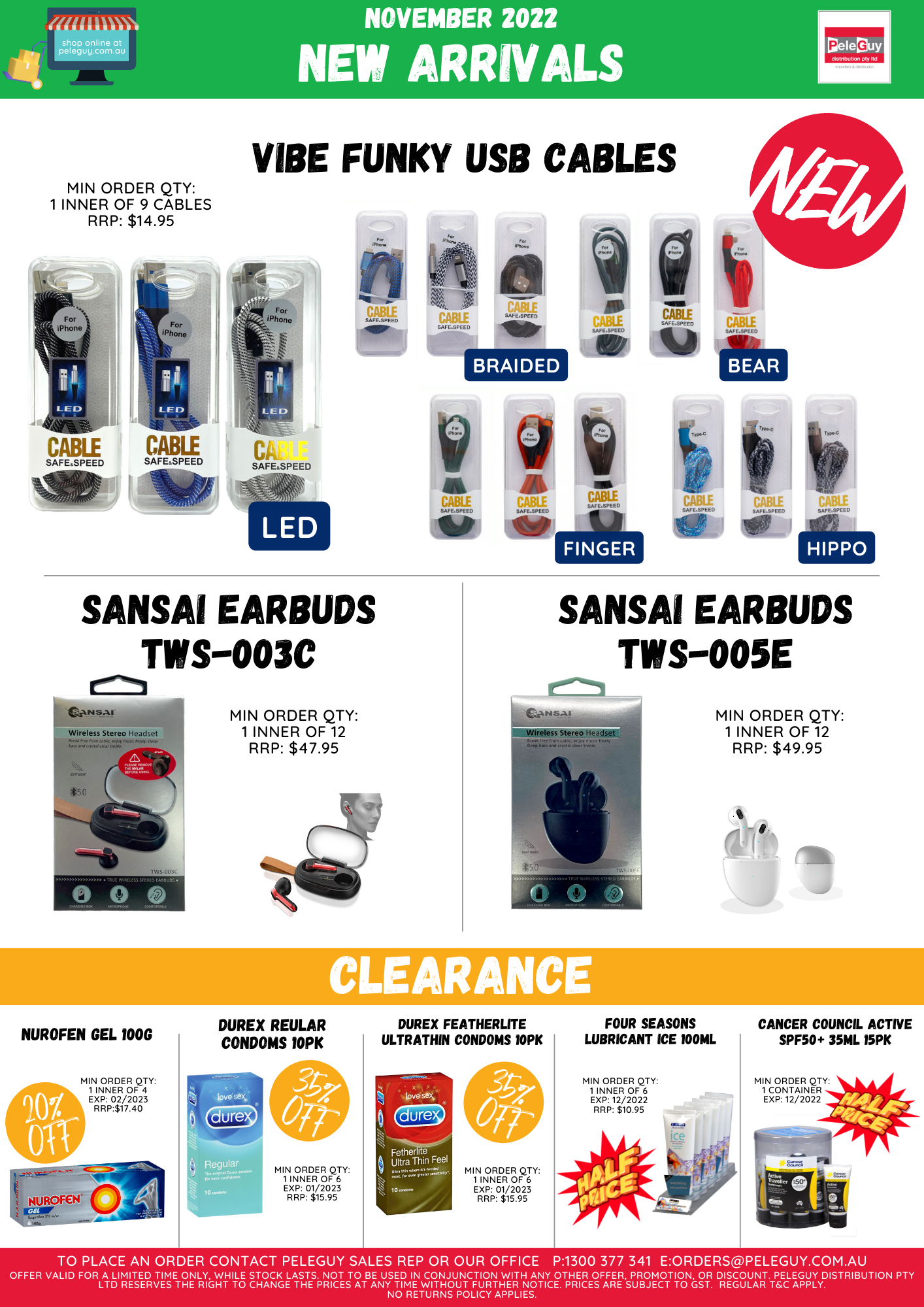 Special Of the Month PeleGuy Distribution Pty Ltd 1300 377 341